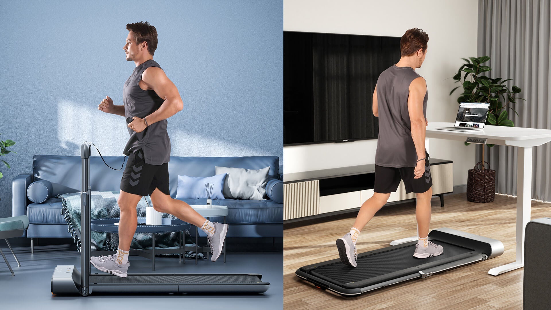 WalkingPad R1 Pro 2IN1 Folding Treadmill 6.2MPH UK Under Desk Treadmill ...