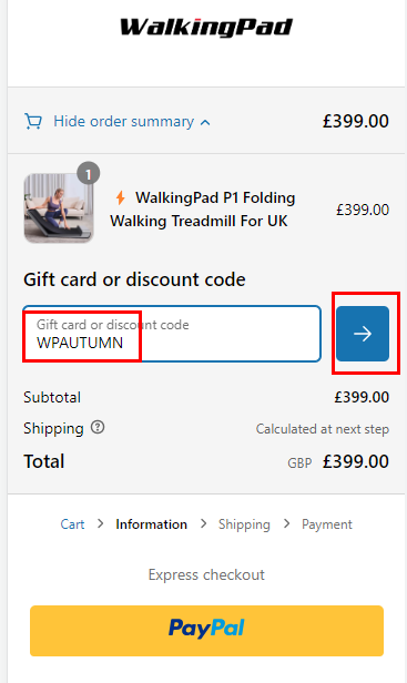 How To Use Coupon Code – UK walkingpad