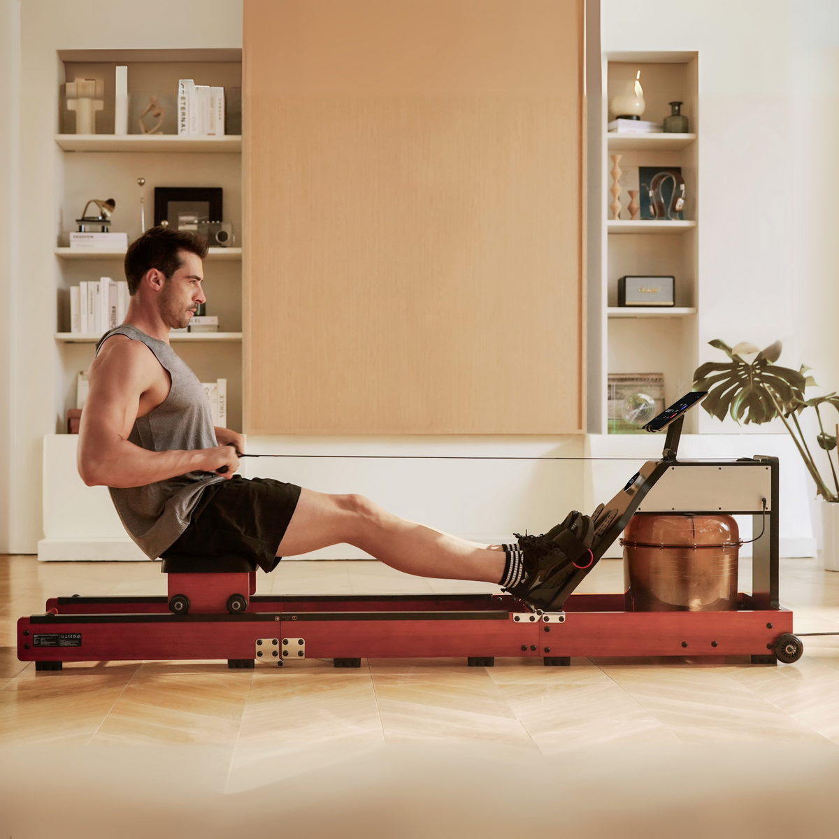 Best Foldable Water Rower Machine Full-Body Home Workouts Space Saving ...