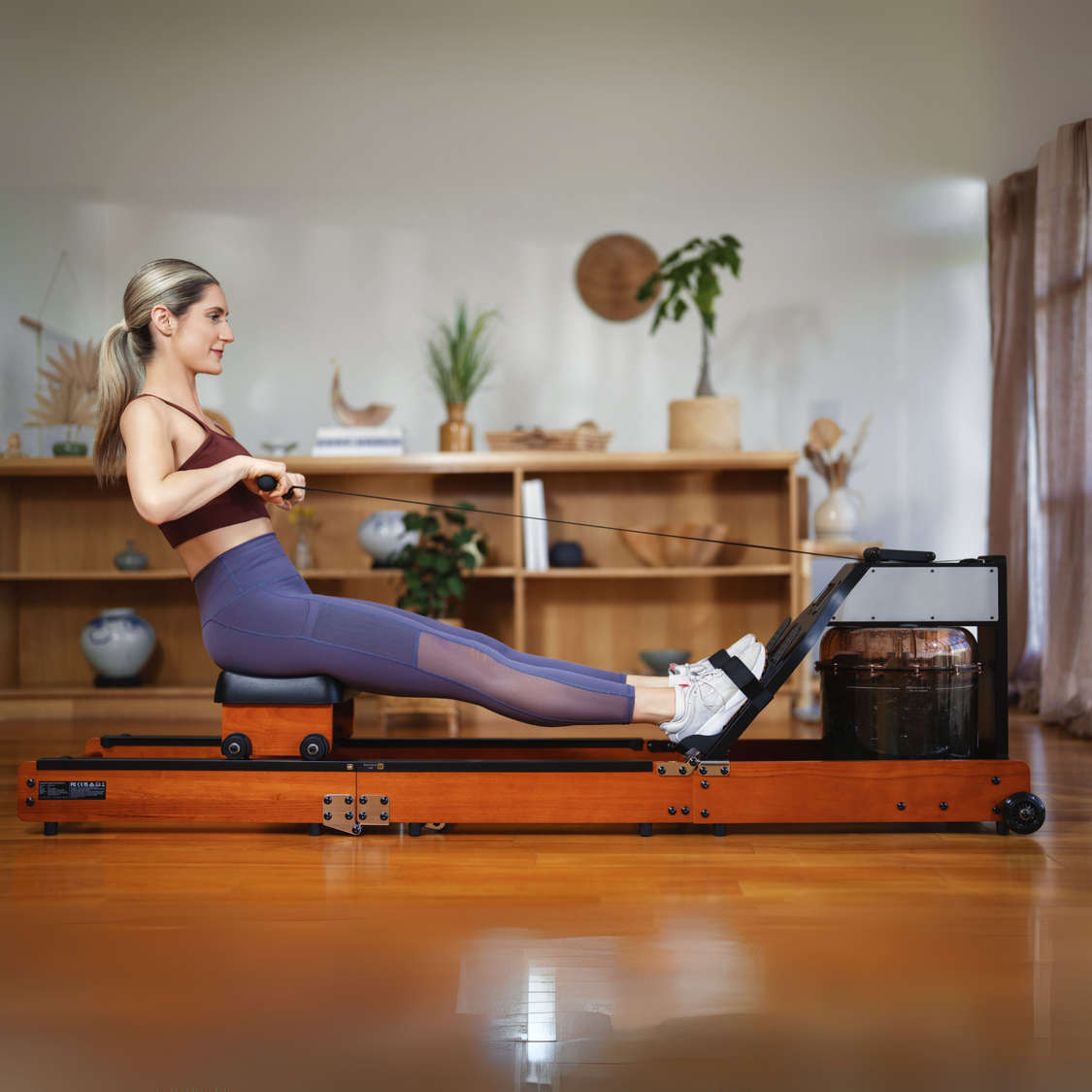 Best Foldable Water Rower Machine Full-Body Home Workouts Space Saving ...