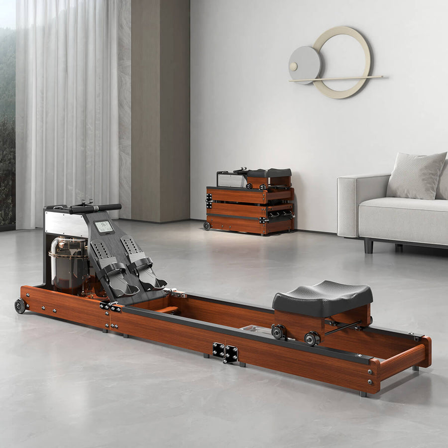 Best Foldable Water Rower Machine Full-Body Home Workouts Space Saving ...