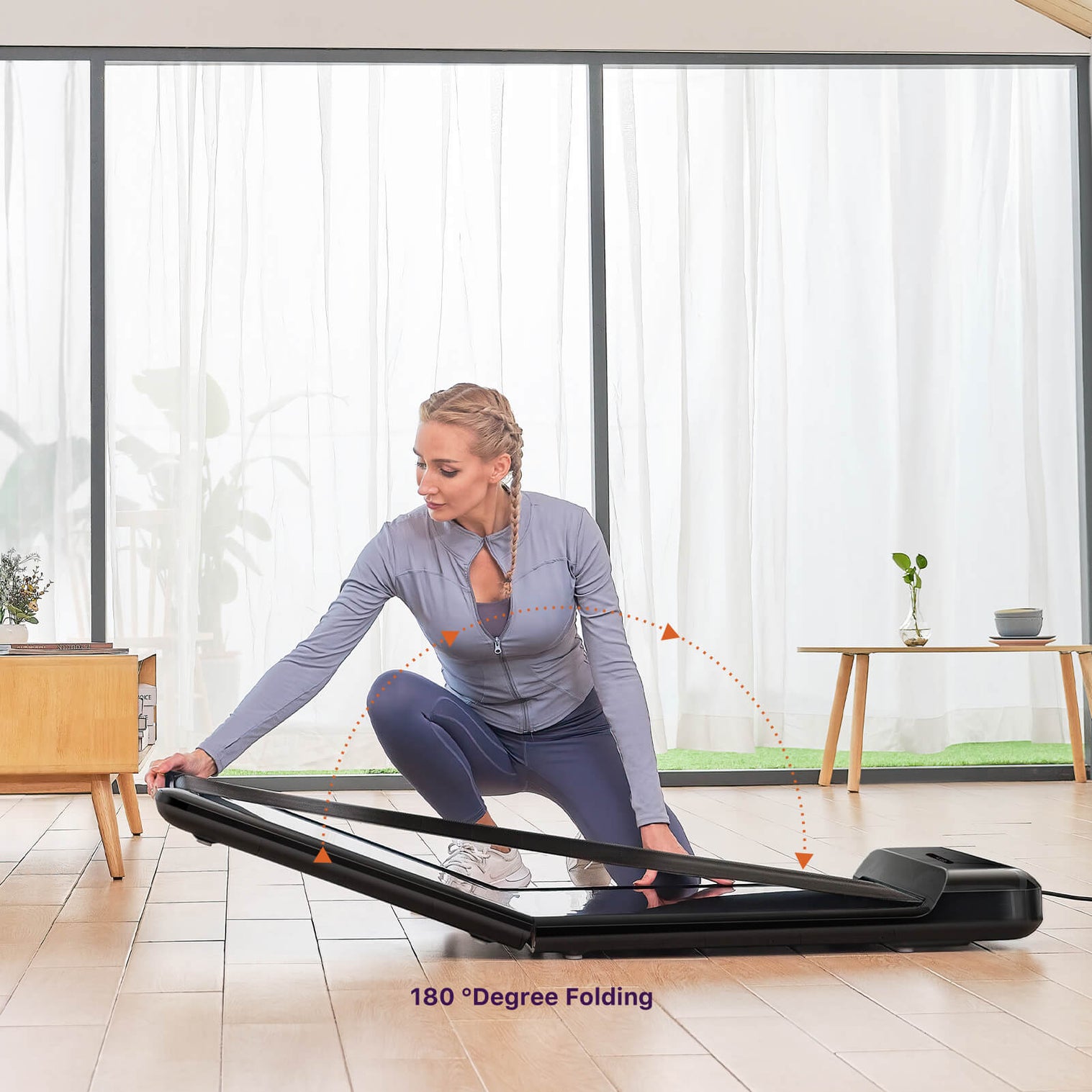 WalkingPad C2 Folding Walking Treadmill Space Saving Compact Treadmill ...